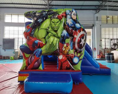 China Super Hero Inflatable Bounce House Combo For Festival Activity for sale