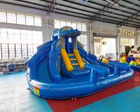 China 1000D Outdoor Inflatable Water Slides Backyard Bounce House for sale