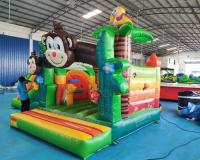 China Commercial Bouncy Castle Inflatable Water Slide With Pool for sale