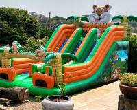 China Tiger Double Side Inflatable Jump Bouncer Adult Bouncy Castle 110kg CE Certified for sale