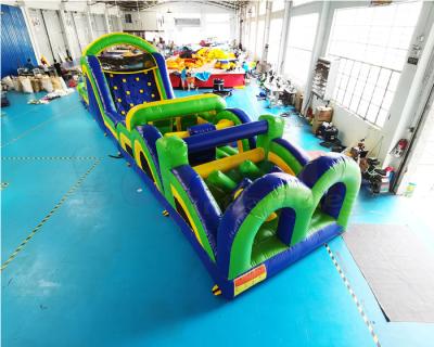China 13.2x4.7x3m Inflatable Obstacle Course Bounce House Adult Commercial Grade 185kg for sale