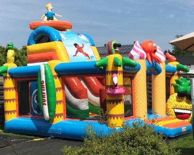 China Commercial Inflatable Bouncer Slide Digitial Printing Logo for sale