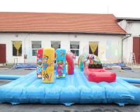China 18 OZ Inflatable Bounce House Kids Car Jumping Castle for sale
