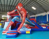 China Super Hero Bounce House Combos Inflatable Water Slide for sale