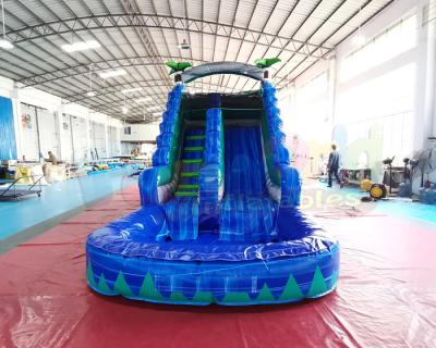 China Commercial 1000D Palm Tree Bounce House With Slide for sale