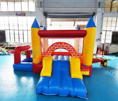 China 18OZ Inflatable Bouncer Slide Kids Jumping House Double Stitching for sale
