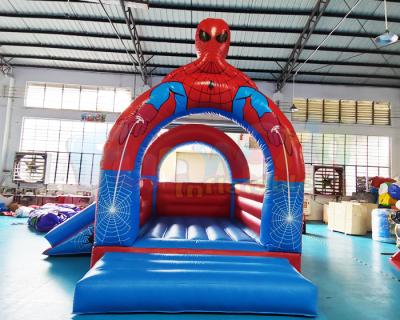 China Inflatable Spider Man Jumping Bounce House Commercial Grade for sale