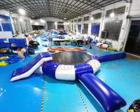 China Custom Inflatable Water Trampoline 180 lbs Capacity Commercial Grade PVC for sale