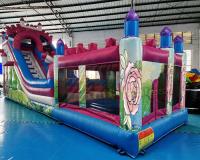 China Commercial Inflatable Slide Bouncy Castle - 110kg Weight, Custom Sizes with CE Certified 0.55mm PVC Material for sale