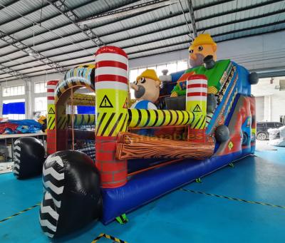 China Customized 1000D PVC Inflatable Castle Bouncer Slide 110kg Commercial Grade for sale