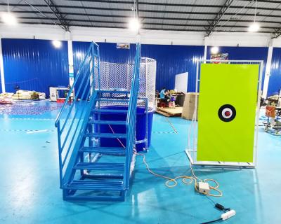 China OEM Carnival Dunker Machine Inflatable Water Dunk Tank - 145 KG Weight, 0.55mm PVC Material with CE Certification for sale