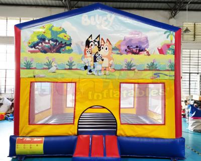China Commercial 1000D Inflatable Bounce House Lovely Dog Jumping Bouncer 145kg CE Certified for sale