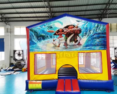China 0.55mm PVC Commercial Bounce House 145kg Inflatable Bouncy Castle for Amusement Park for sale