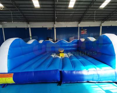 China 0.55mm PVC Mechanical Inflatable Surf Simulator Adult Sport Bouncer 12x6m for sale