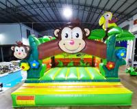 China Kindergarten Inflatable Bounce Houses Monkey Jumping Bouncy Castle for sale