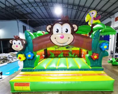 China Kindergarten Inflatable Bounce Houses Monkey Jumping Bouncy Castle for sale