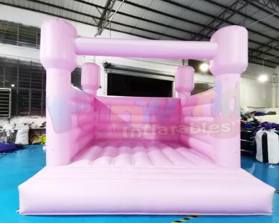 China Commercial 0.55mm PVC Inflatable Bounce House Quadruple Stitching 145kg for sale