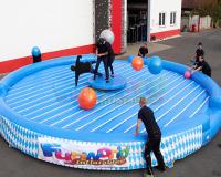 China Plato Commercial Inflatable Jousting Arena 12x6m Interactive Gladiator Game for sale