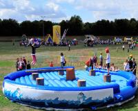 China EN71 Inflatable Jousting Arena Interactive Last Man Standing Gladiator Game for sale