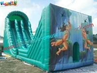 China Giant Commercial Inflatable Slide 21m x 6m with Zip Line Slip Game for Sports Rent for sale