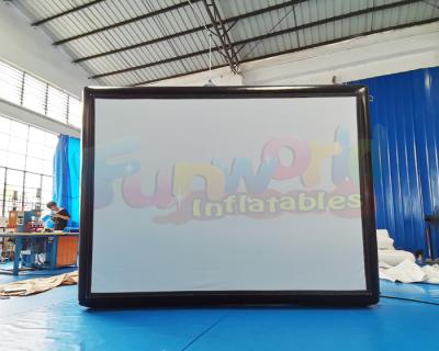 China 12x6 Meter Commercial Inflatable Movie Screen with 125KG PVC Tarpaulin for Outdoor Advertising and Events for sale