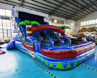 China EN71 Advertisement Commercial Bounce House With Water Slide for sale