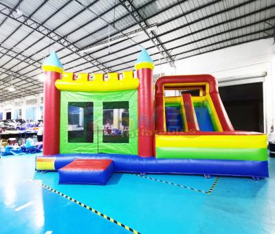 China Quadruple Stitching Castle Combo Bounce House Kids Jumping Bouncer for sale