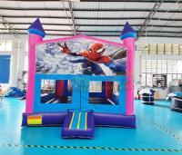 China EN14960 Super Hero Inflatable Castle Bounce House - 145kg Commercial Grade with Custom Sizes for Advertising & Rental for sale