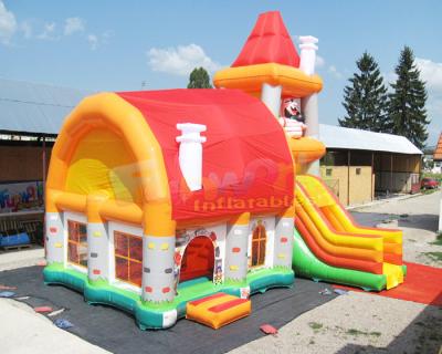 China 18 OZ PVC Inflatable Bouncer Slide Playground Bouncy Castle for sale