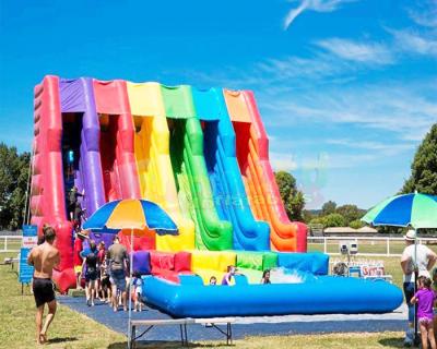 China Commercial Kids Inflatable Water Slide Bouncer 110 kg PVC 0.55mm for sale