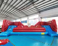 China Adult Inflatable Wipeout Bouncer 12x6x2m Interactive Sports Game for Commercial Use for sale