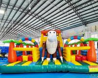 China Amusement Park 1000D Inflatable Bounce House Double Stitching for sale