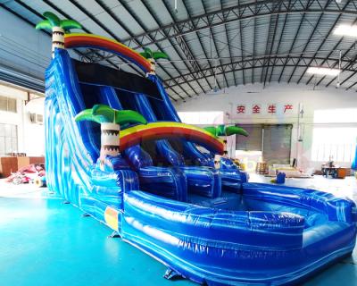 China 0.55mm PVC Outdoor Inflatable Water Slide Bounce House for Kids 110kg for sale