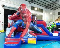 China 1000D Superhero Bounce House Combo - 110 KG Commercial Inflatable Jumping Castle with CE Certification for sale