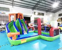 China Commercial Inflatable Water Slide Bouncer with 110kg Weight Capacity and 0.55mm PVC Tarpaulin for sale