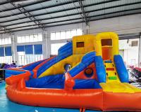 China Commercial Grade Inflatable Water Slide for Kids - 110 KG Weight with 0.55mm PVC Material and 1-Year Warranty for sale