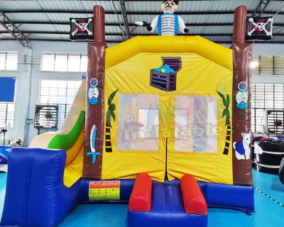 China Backyard Inflatable Bouncer Slide Pirate Ship Bounce House for sale