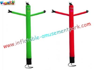 China Promotional Red Green Inflatable Air Dancer Fan Tube 4-8m High Advertising for sale