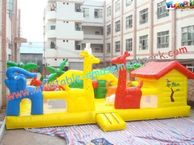China Custom Giant Inflatable Amusement Park 10x8x4m with Thick D Anchor Point for Kids for sale