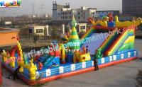 China ODM Custom Inflatable Amusement Park 16x9x5 Meters with 0.55mm PVC Tarpaulin for Children Outdoor Games for sale