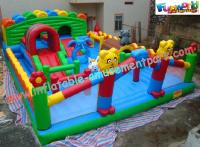 China Durable Inflatable Amusement Park 10x8x4m Waterproof 0.55mm PVC Tarpaulin for sale