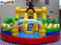 China Commercial 7x5x3.5 Meter Inflatable Amusement Park with 1000D PVC Tarpaulin and 150KG Capacity for Outdoor Entertainment for sale