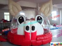 China Commercial Grade 0.55mm PVC Tarpaulin Jumping Castle 3M Diameter for Kids for sale