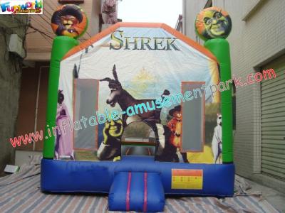 China Commercial Inflatable Bouncy Castle with Slide 4m x 4m Shrek King of the Castles for sale