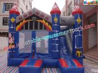 China Commercial Inflatable Bouncer Slide 5x5x5m Waterproof PVC Tarpaulin Kids Play for sale