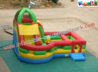 China 7x5x5 Meter Waterproof Inflatable Bouncer Slide with 0.55mm PVC Tarpaulin and Safety Handles for Kids for sale