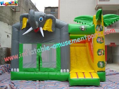 China Commercial Grade Outdoor Kids Inflatable Bouncer Slide 5x5x5m 0.55mm PVC Tarpaulin for sale