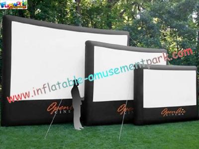 China Professional Outdoor Inflatable Movie Screen 6.5x4.5m with 0.55mm PVC Tarpaulin and CE/UL Blower for sale