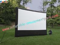 China 5x4.5 Meter Outdoor Inflatable Movie Screen with 0.55mm PVC Material and CE/UL Blower for sale