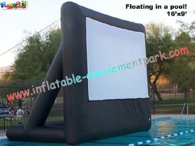 China Custom Inflatable Movie Screen 7x4.5x5 Meters with 0.55mm PVC Material for Outdoor Indoor Projection for sale